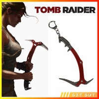Keychain Gantungan Kunci Tomb Raider Lara Croft The Climbing Axe, Video ...