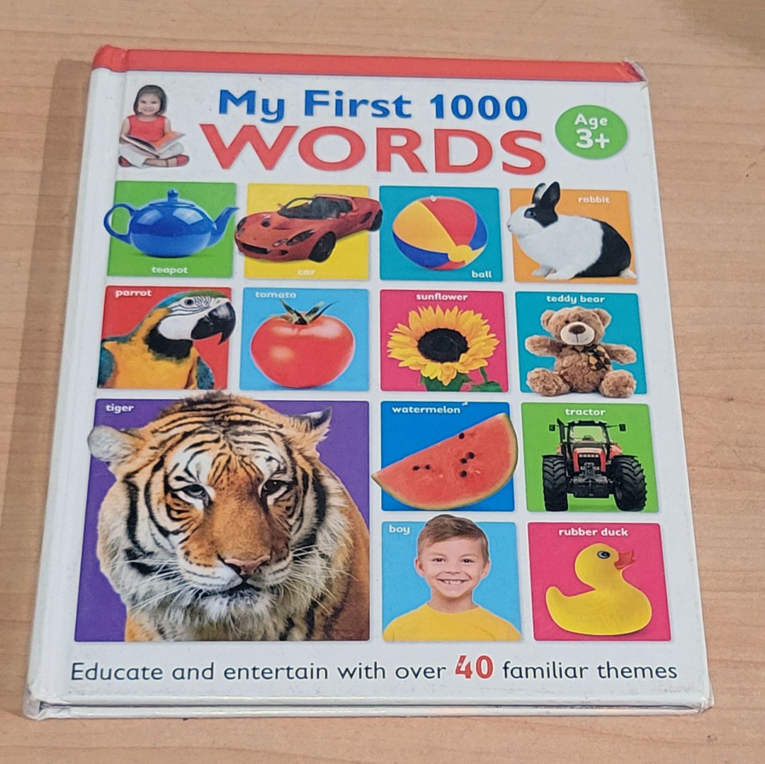 Kid's educational book My first 1000 Words, Hobbies & Toys, Books ...