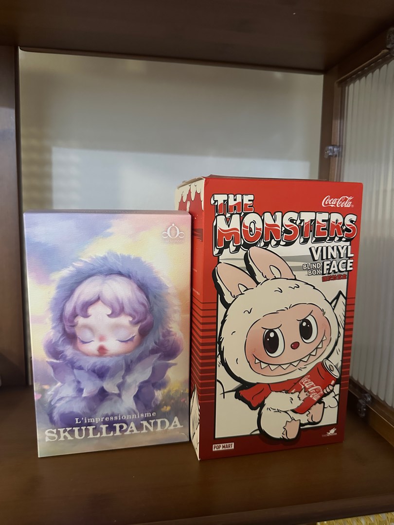 Labubu and skullpanda, Hobbies & Toys, Toys & Games on Carousell