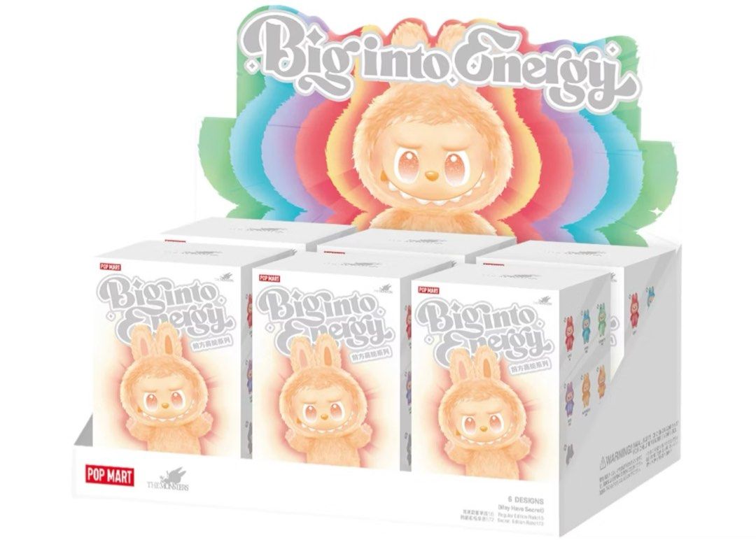 * FULL SET * Labubu Big Into Energy Pop Mart Series Blind Box Set ...