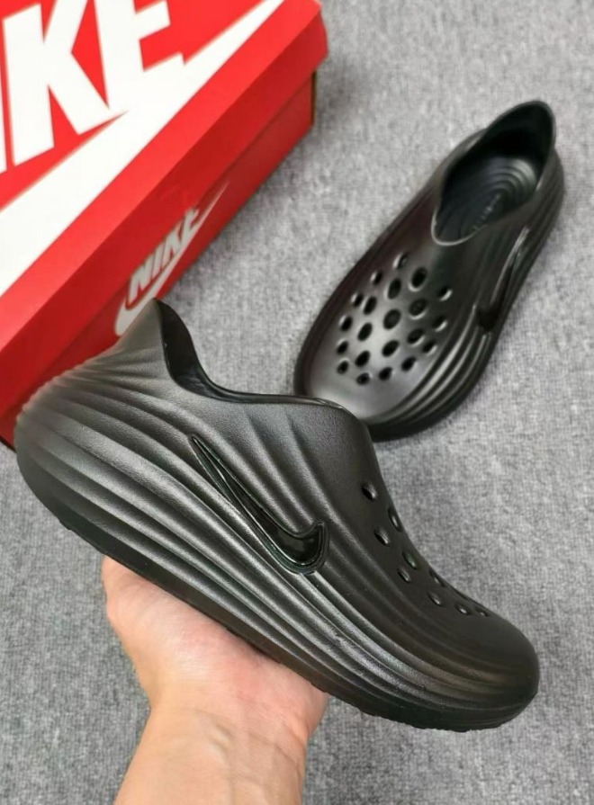 New Nike ReactX Rejuven8 Crocs, Lifestyle Shoes, Black, Unisex 801, Men ...