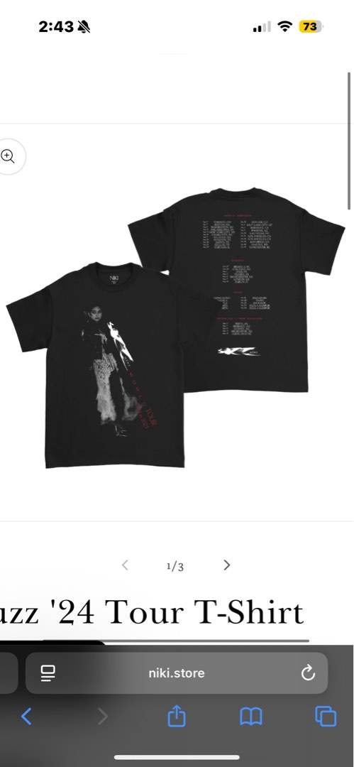 NIki Buzz World Tour T-Shirt, Women's Fashion, Tops, Shirts on Carousell