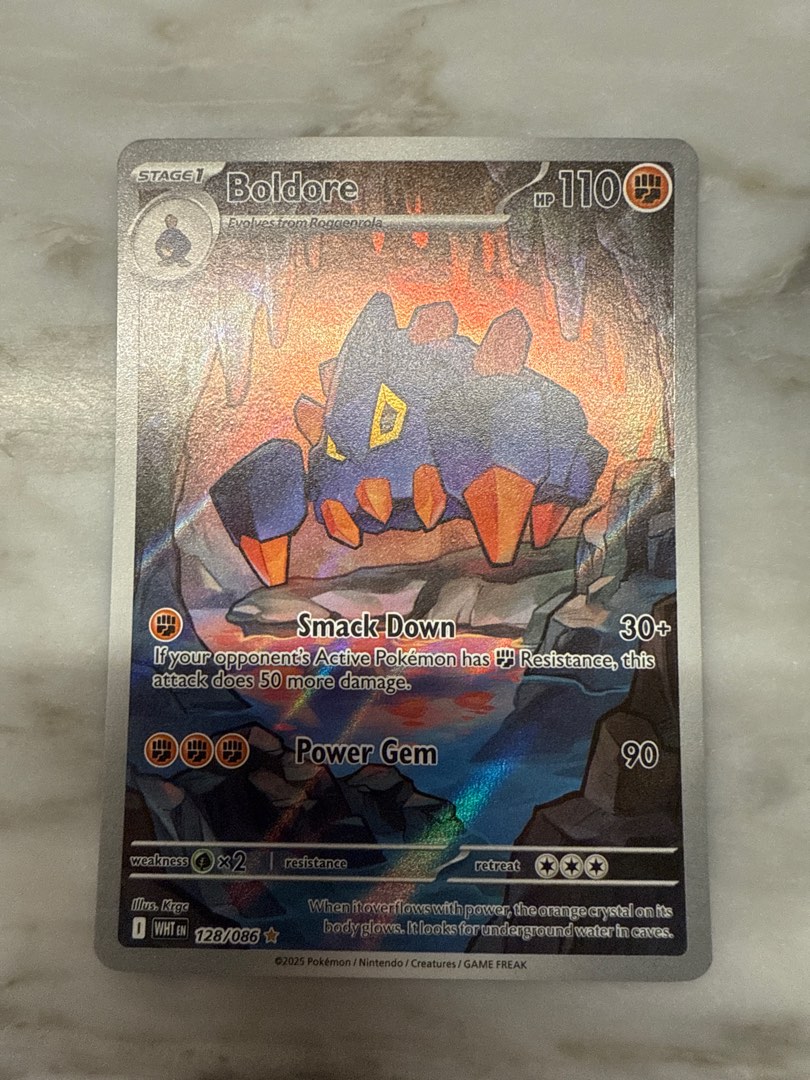 Pokemon Card - Boldore 128/086, Hobbies & Toys, Toys & Games on Carousell