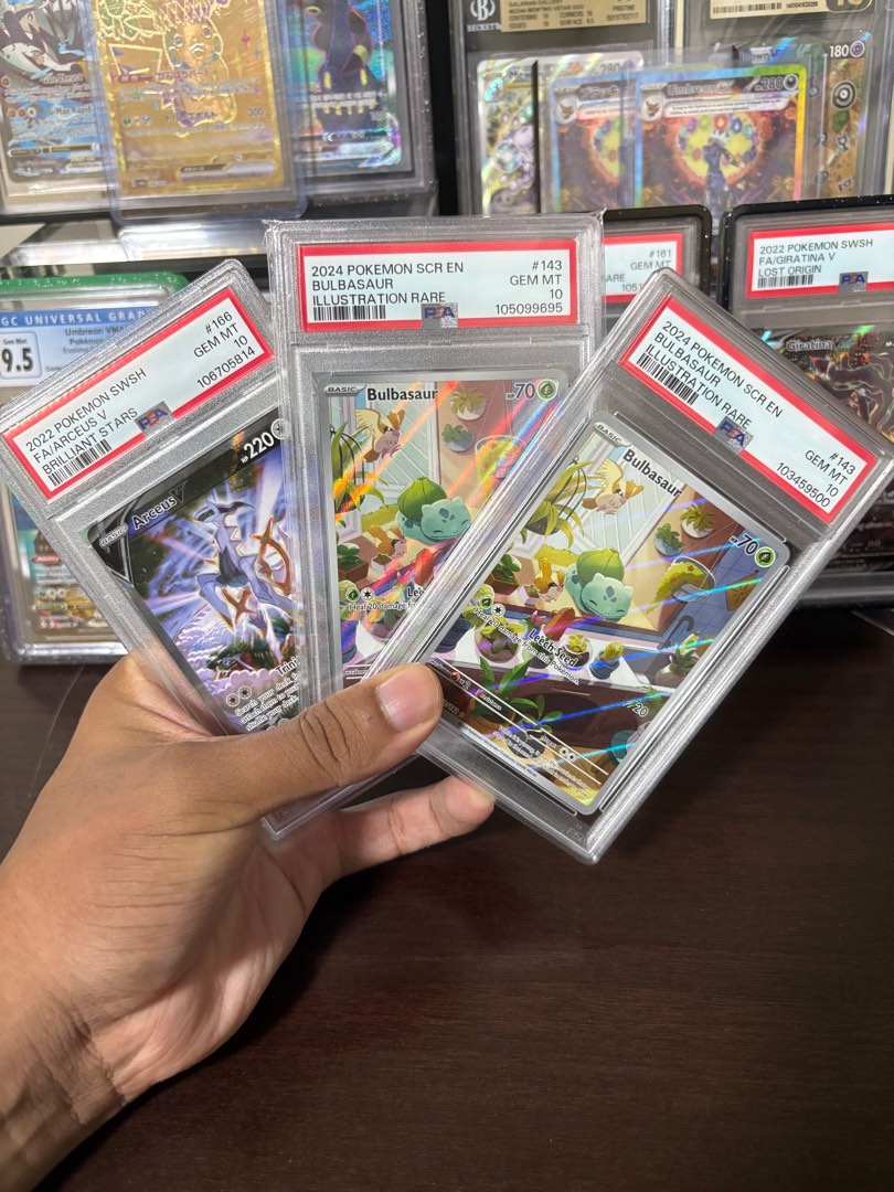 Psa 10 Bulbasaur ir & Arceus v aa brilliant stars stellar crown pokemon ...