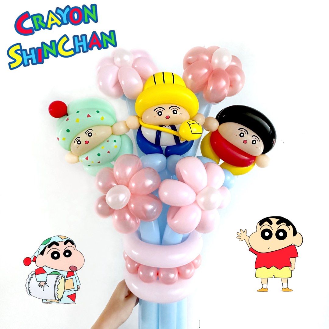 (Read description) Hand sculpted crayon shin-chan 蜡笔小新 daisy cake ...