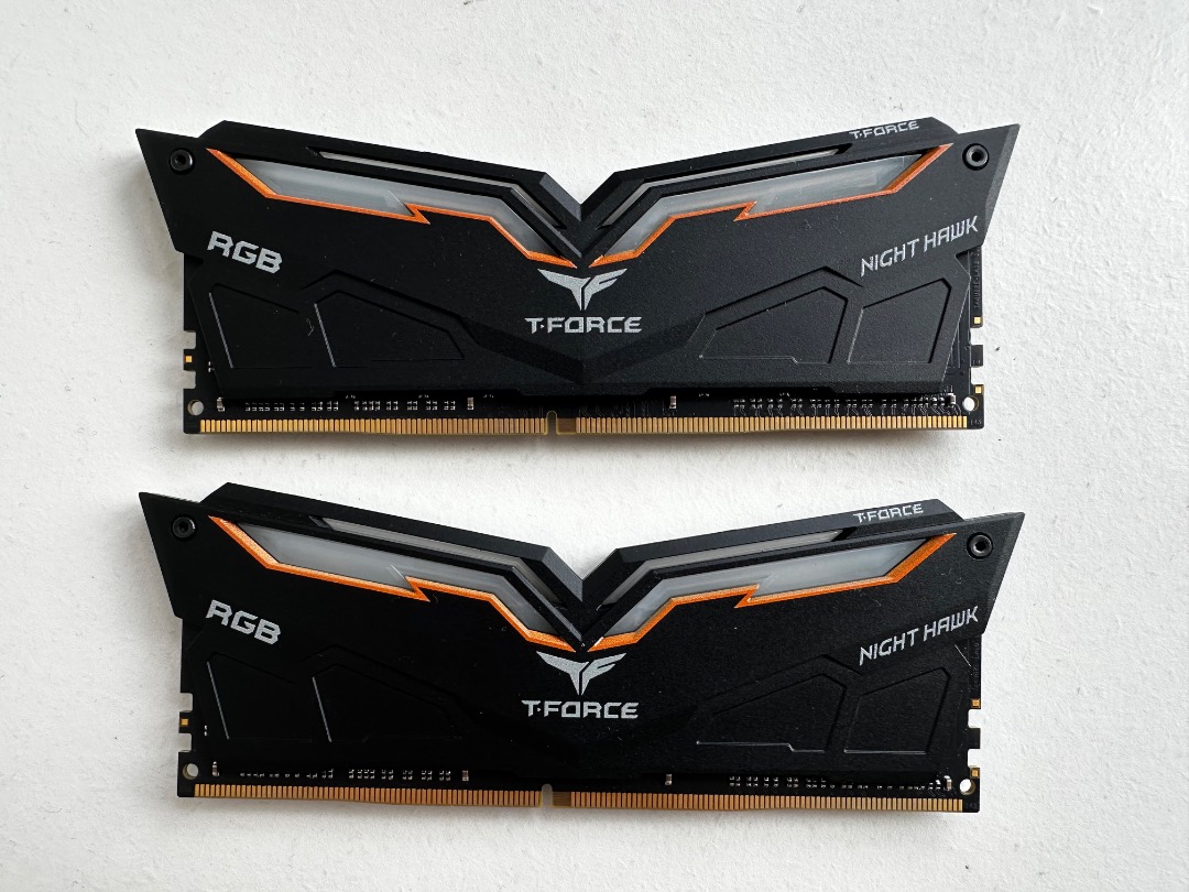 T Force Night Hawk RGB DDR4 3000MHz 8gb ram x2, 電腦＆科技, 電腦周邊及配件, 電腦周邊產品 ...