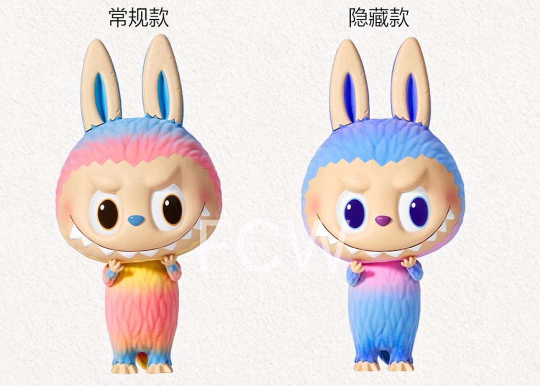 ZIMOMO FUZZY NEON THE MONSTERS LABUBU POP MART POPMART 泡泡瑪特, 興趣及遊戲, 玩具 ...