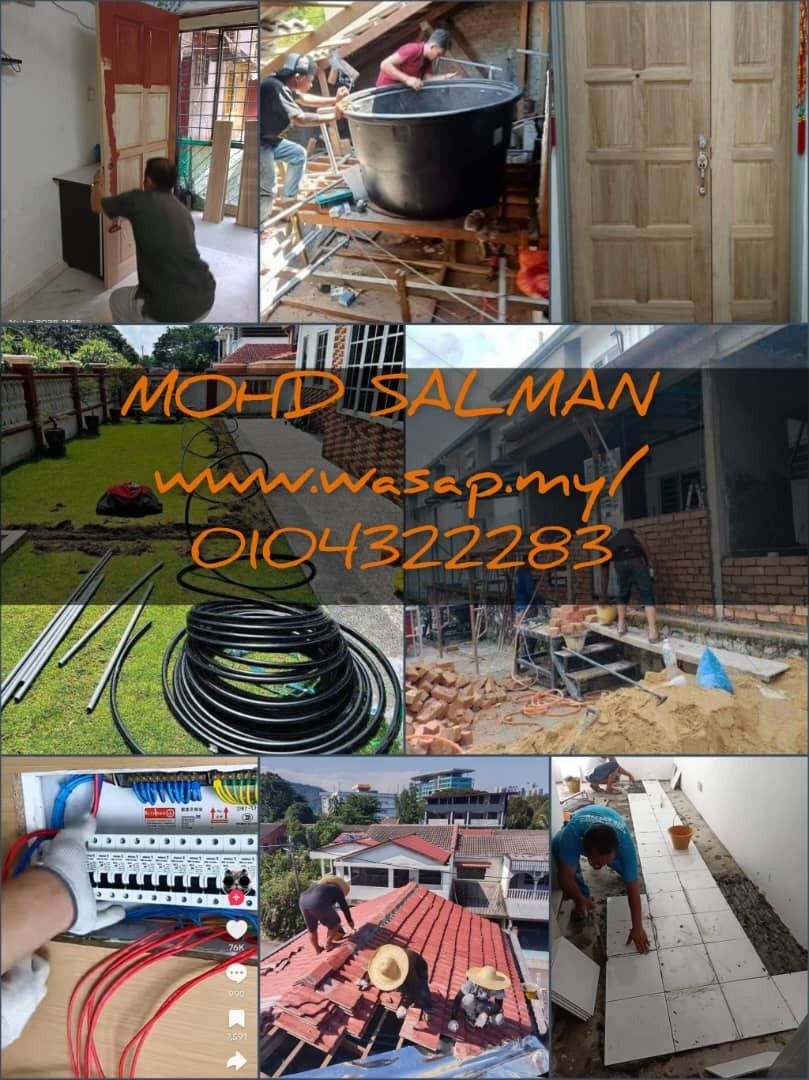 0104322283 Salman tukang pintu grill ciling pasang tailes taman Selaseh ...