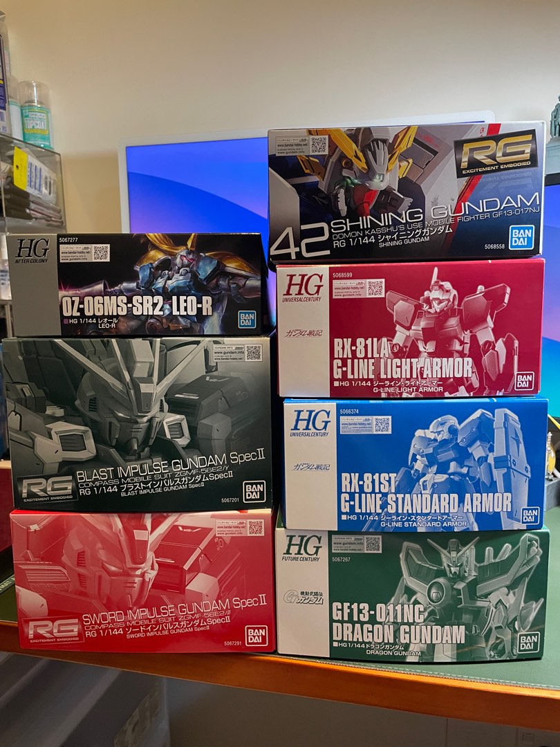 高達模型 HG Leo-R+RG Blast Impulse Spec II+ RG Sword Impulse Sec II+RG ...