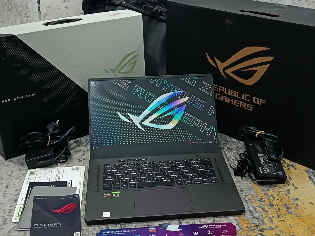 Asus ROG Zephyrus G15 Ryzen 9-5900HS 16GB 512GB RTX 3050 Ti 4GB 95W ...