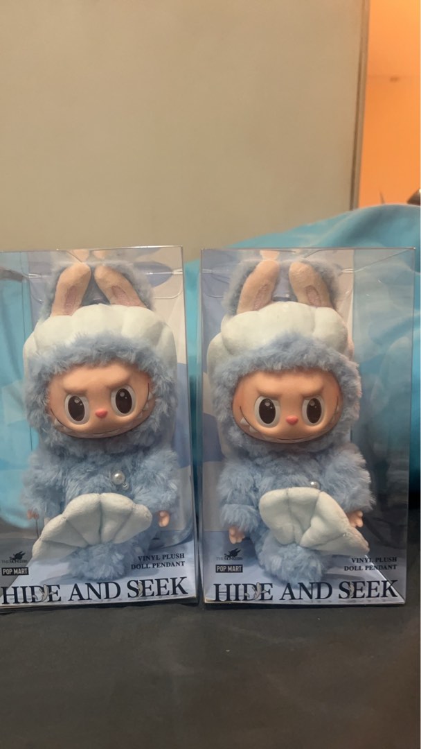 BLUE /WHITE TAG MERBUBU HIDE AND SEEK SG EDITION LABUBU, Hobbies & Toys ...