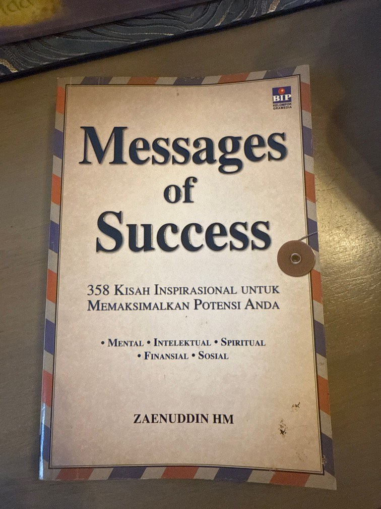 Buku Messages of Success / Buku Kisah Inspirasional Untuk Memaksimalkan ...