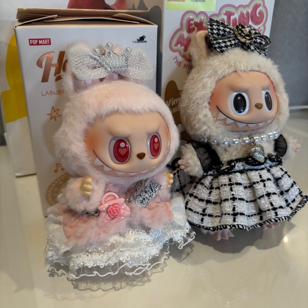 [Bundle deal] Labubu V1 Soymilk + V2 Dada, Hobbies & Toys, Toys & Games ...
