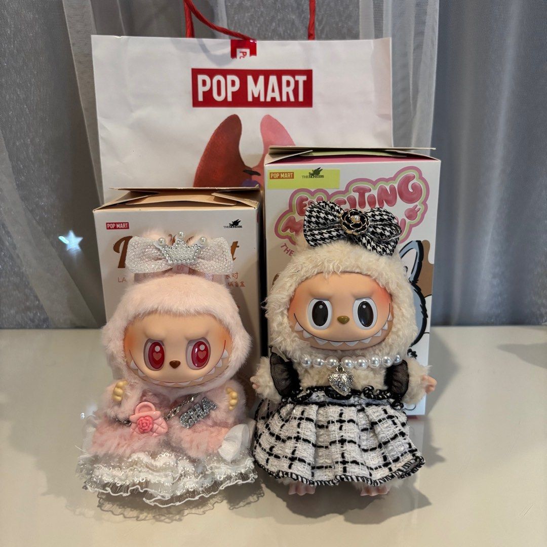 [Bundle deal] Labubu V1 Soymilk + V2 Dada, Hobbies & Toys, Toys & Games ...