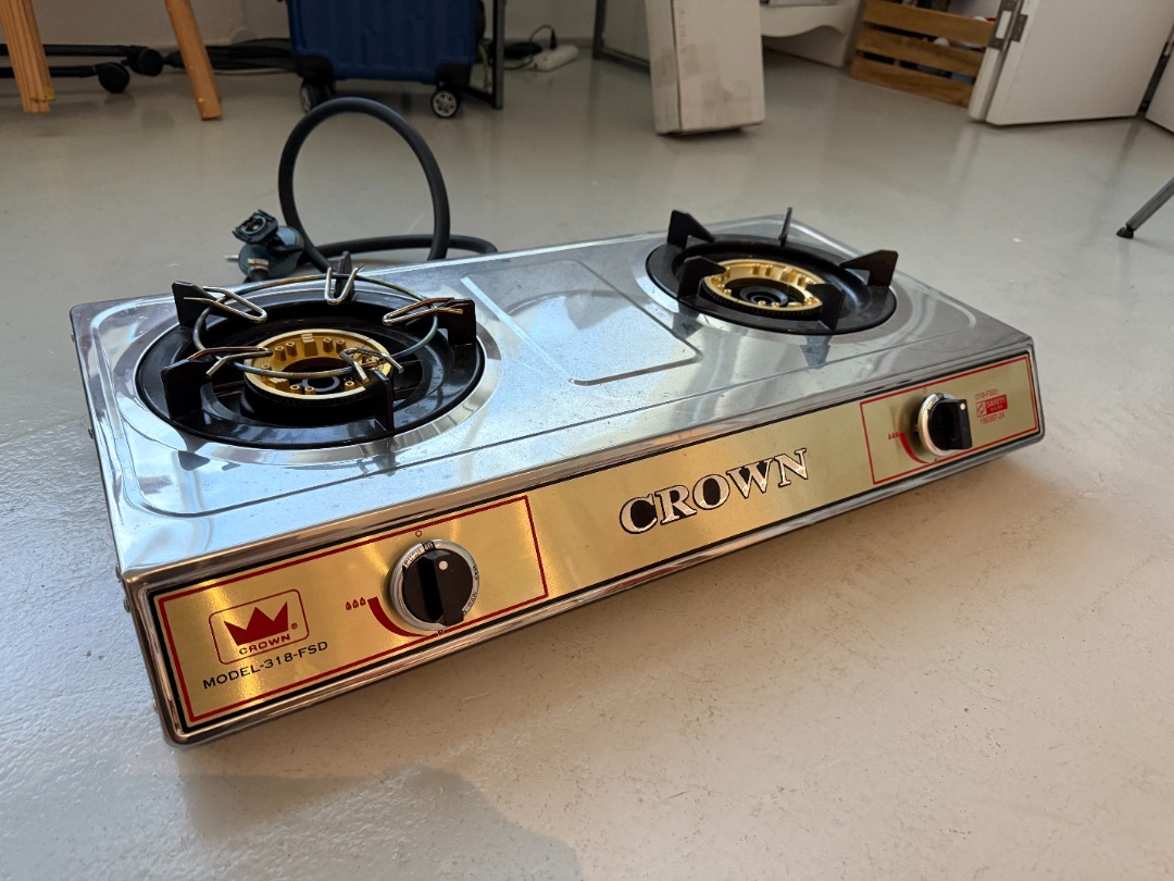 Crown Double Burner Gas Stove - Model 318-FSD (Brand New), TV & Home ...