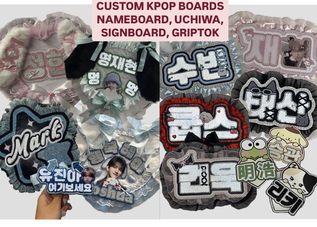 custom comcert fan boards nameboard uchiwa griptok signboard, Hobbies ...