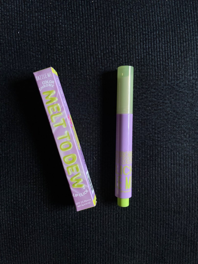 DAZZLE ME Color Chrome Melt to Dew 4-in-1 Lip Click -SPF25 Balm Gloss ...