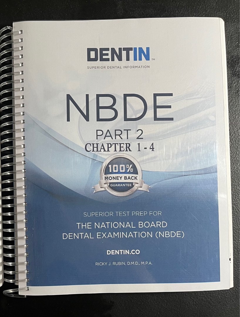 DENTIN NBDE - PART 2 (Chapter 1-12 | 3 books), Hobbies & Toys, Books ...