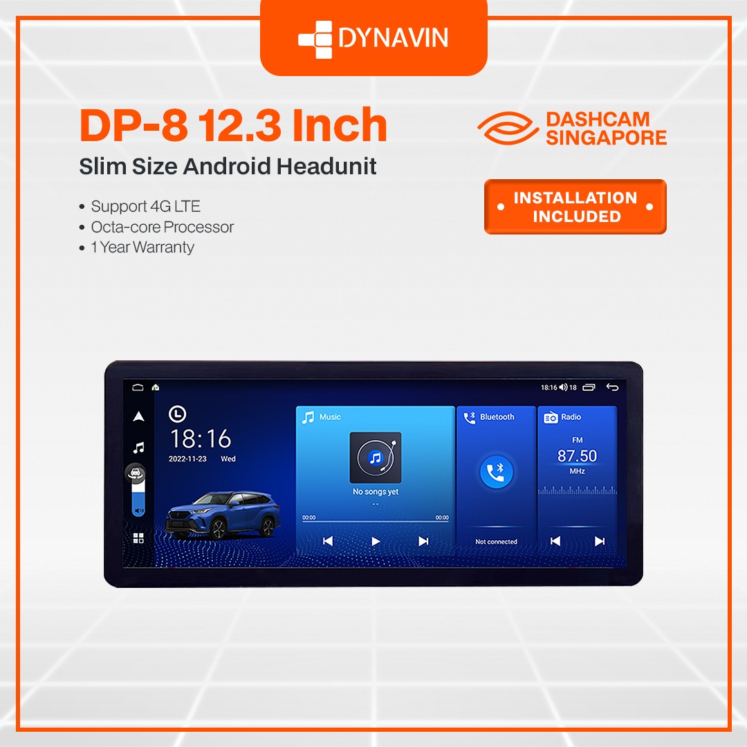 Dynavin DP8 12.3" Android Head Unit | 4G/32G or 8G/128G | 4G SIM ...