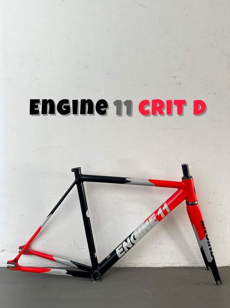 Engine 11 Crit D Blood Red Fixie Track Frameset Fs(WTT/WTS) E11, Sports ...