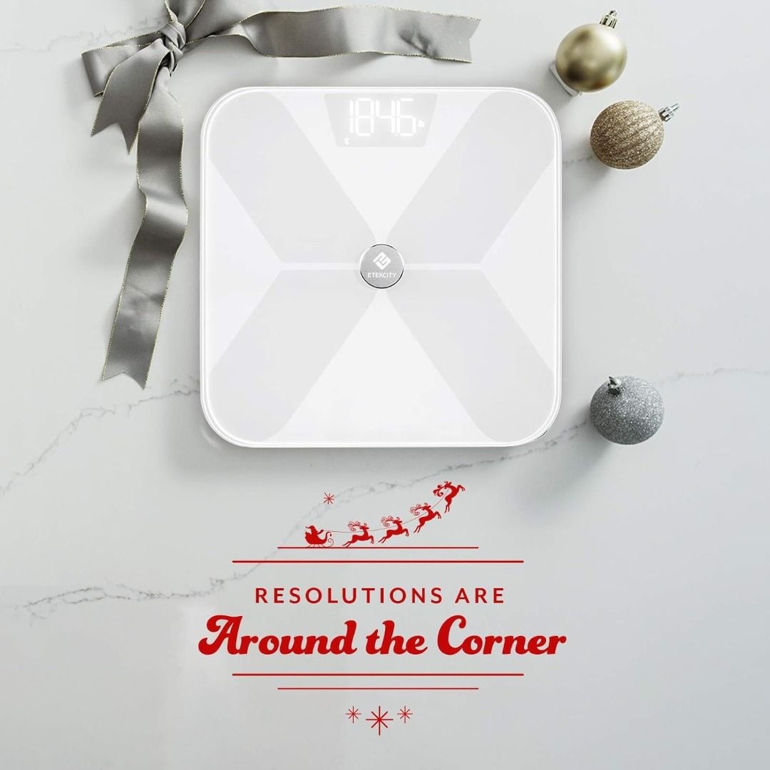 Etekcity Smart Body Fat ScaleSmart Bluetooth Body Fat Scale Digital ...