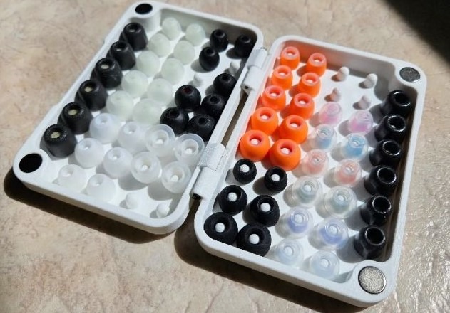 IEM Eartips Case 3D-Printed (38 Pairs Ear tips), Audio, Earphones on ...