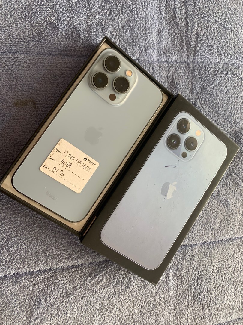 IPHONE 13 PRO 128GB EX IBOX FULLSET, Telepon Seluler & Tablet, iPhone ...