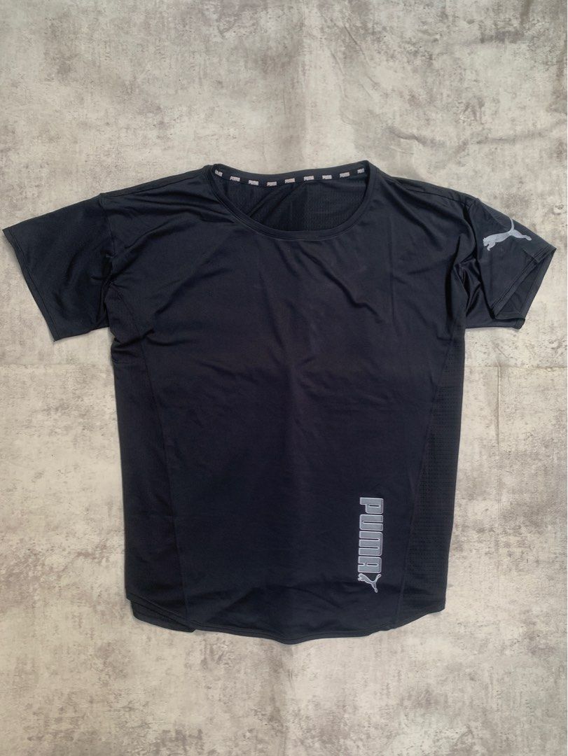 kaos puma jersey olahraga running lari sport gym trail run tennis ...