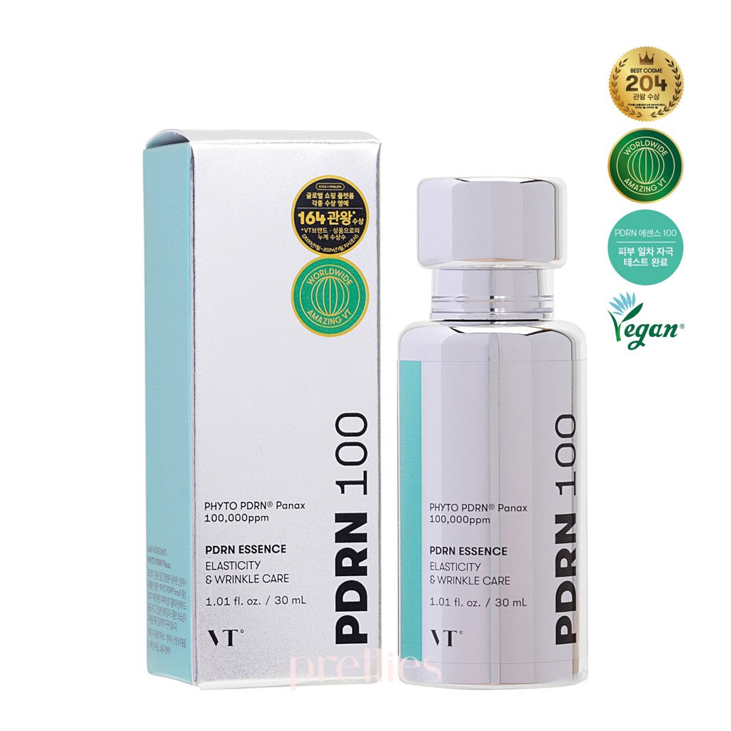 VT Cosmetics PDRN Essence 100 30ml 100,000ppm of PDRN(98%) Wrinkle improvement, Brightening ...