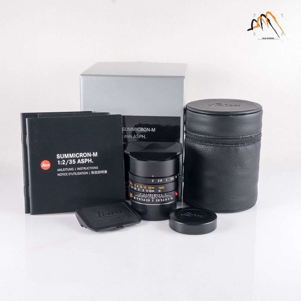 Leica Summicron-M 35mm F/2.0 E39 ASPH ver.ii 11673 Black Lens Germany ...