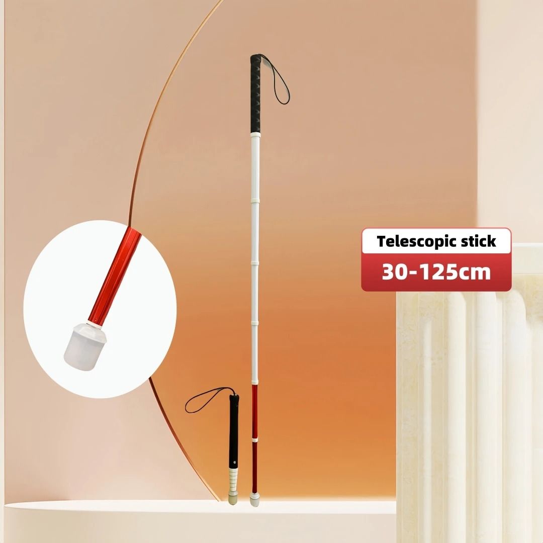 Light Portable White Cane 125cm138cm 150cm with Rotating Roller Tip for ...