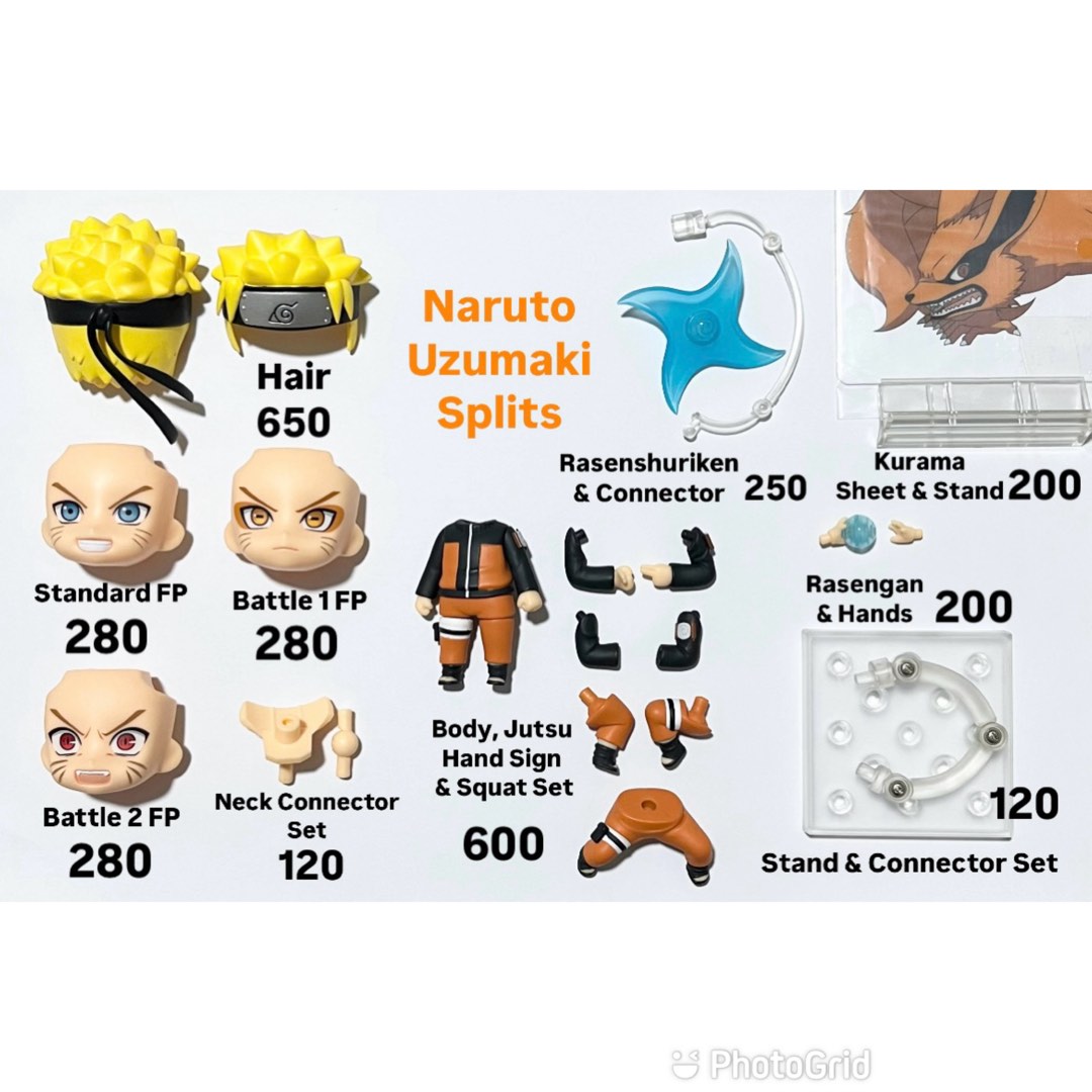 Nendoroid Naruto Uzumaki Splits, Hobbies & Toys, Toys & Games on Carousell