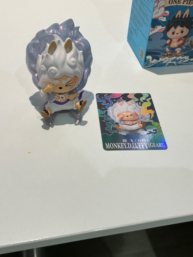 One Piece x Labubu Luffy Gear 5 Secret Rare, Hobbies & Toys, Toys ...