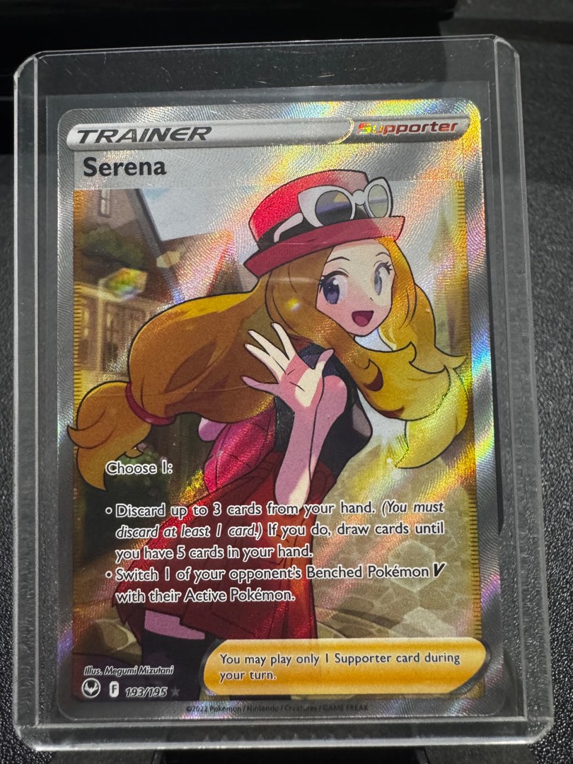 Pokemon TCG Serena Trainer Card 193/195, Hobbies & Toys, Toys & Games ...