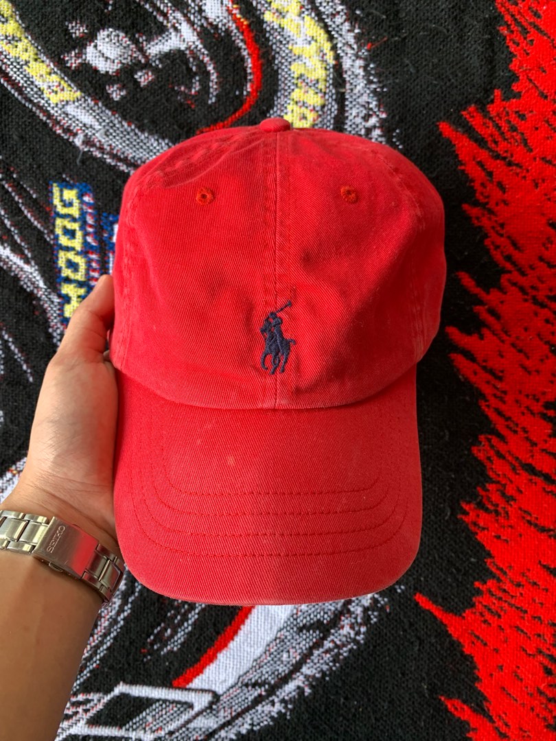Polo Ralph Lauren Red Cap, Men's Fashion, Watches & Accessories, Caps ...