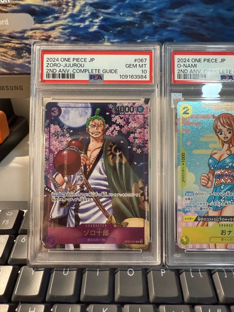 PSA 10 One Piece Card 2nd Anniversary Magazine Promo Zoro Nami Japanese ...