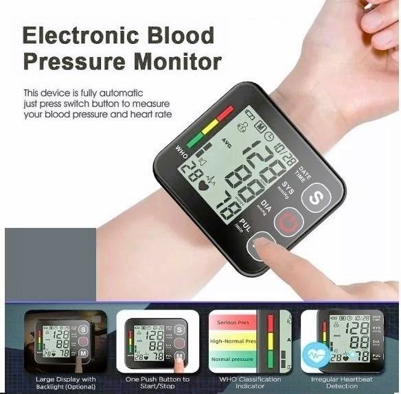 READY STOCK! Brand New Digital Wrist Blood Pressure Monitor BP Machine ...