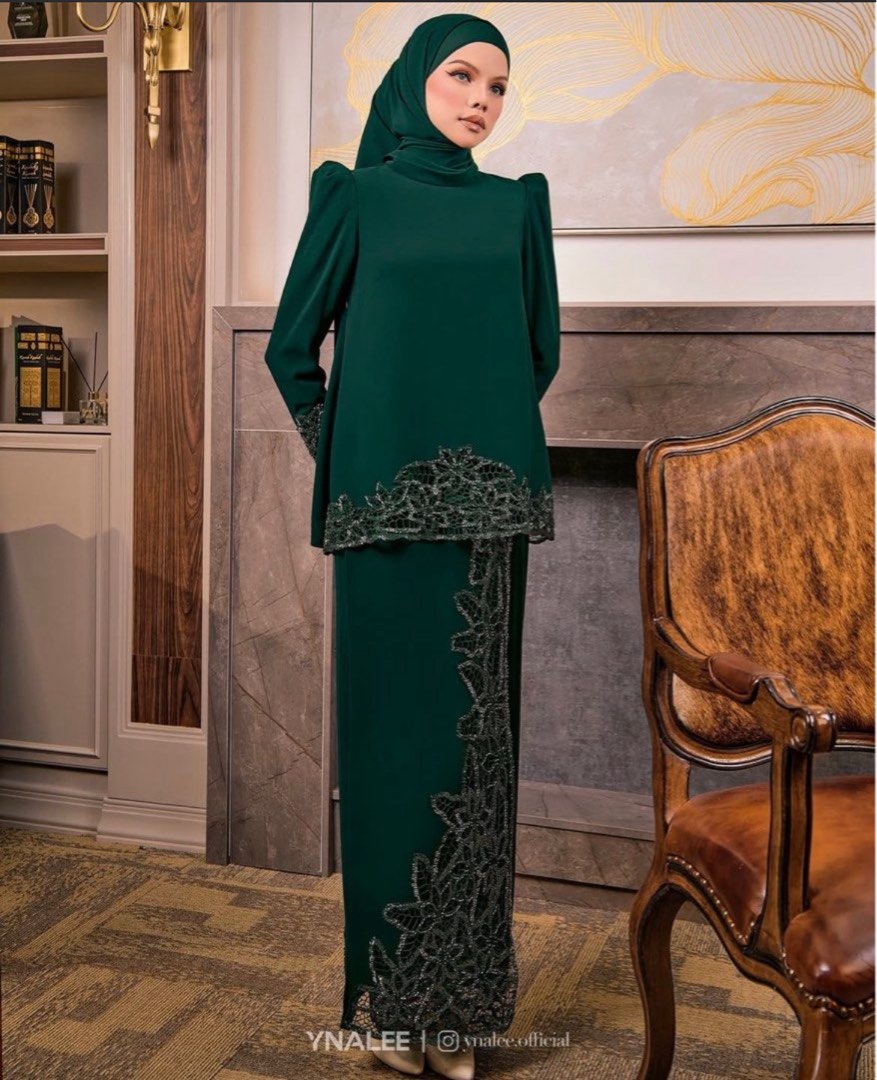 [RENT ]Eleena Ynalee Leeyanarahman Zamrood green, Women's Fashion ...
