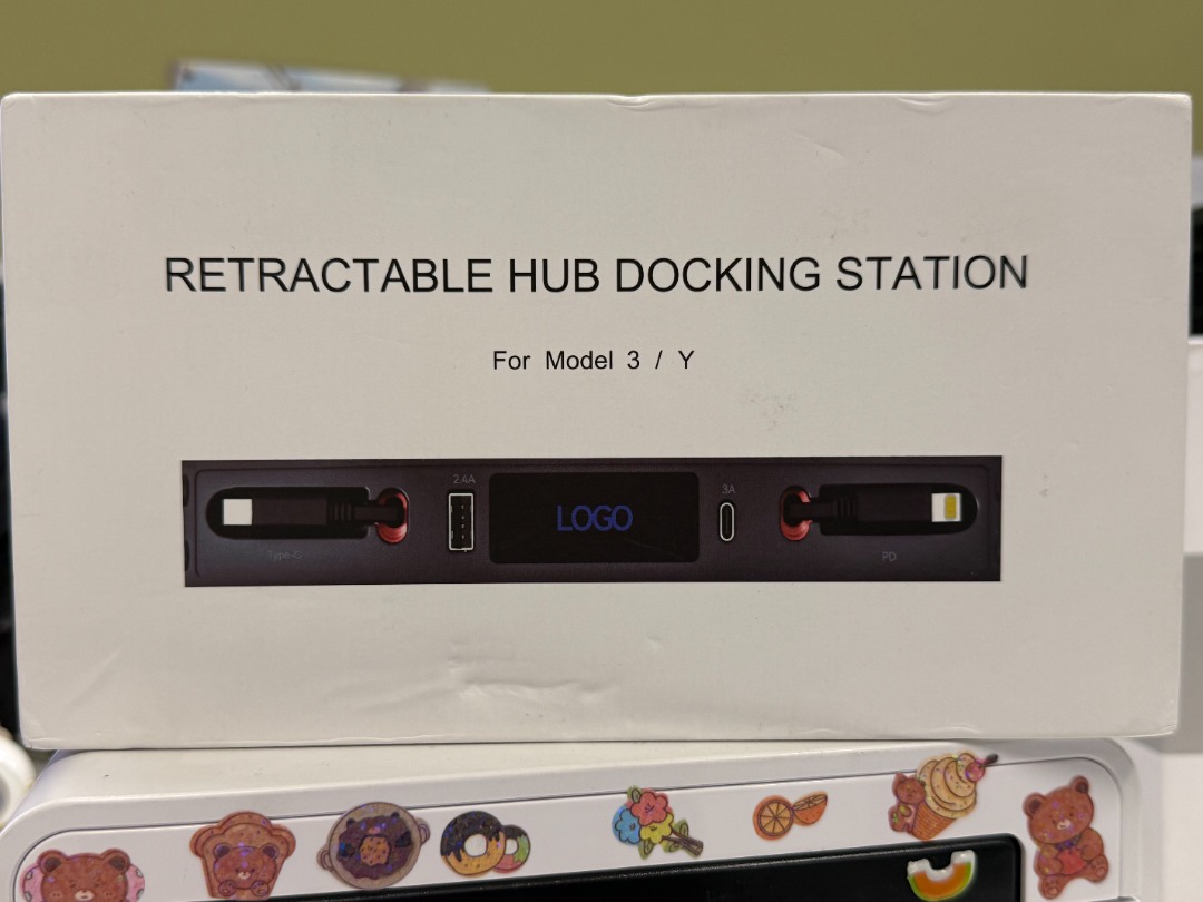 RETRACTABLE HUB DOCKING STATION For Model 3/Y, Everything Else on Carousell