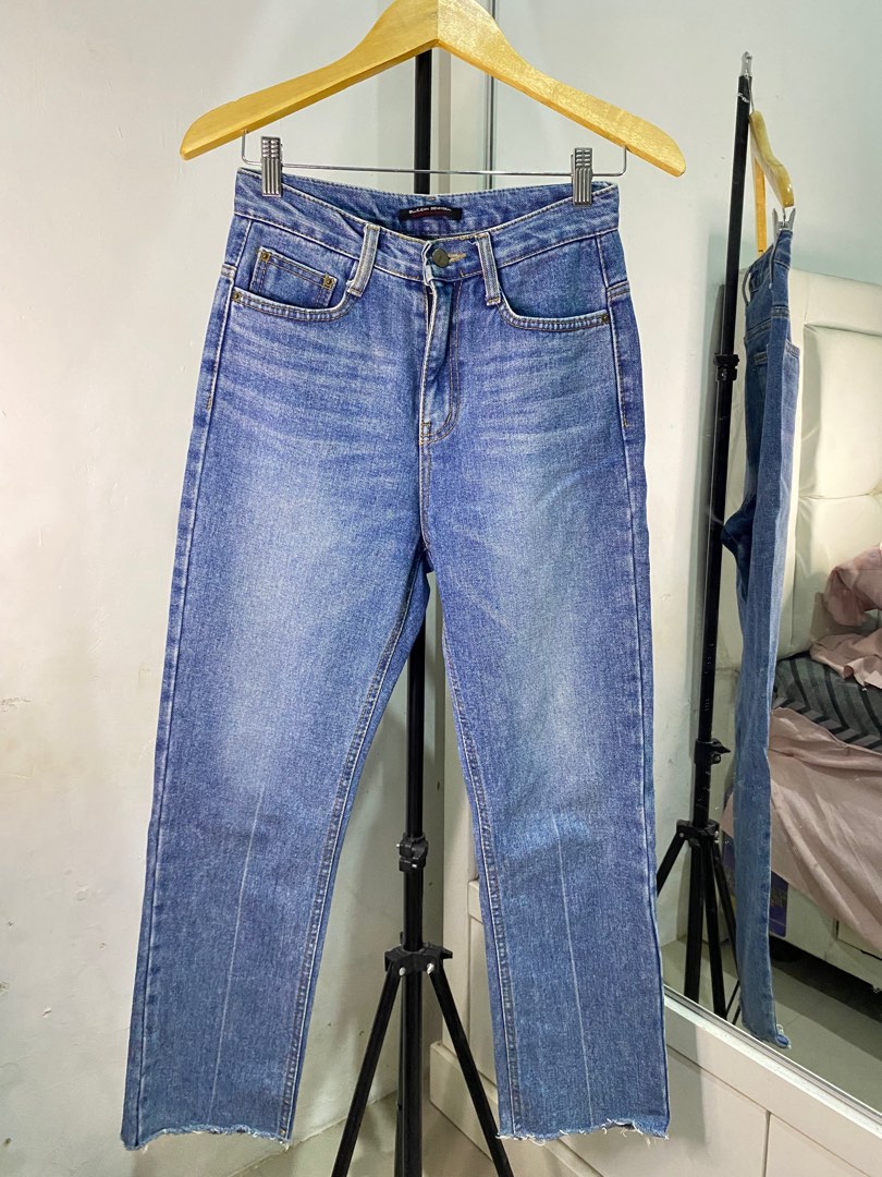 Retro Jeans, Fesyen Wanita, Pakaian Wanita, Bawahan di Carousell