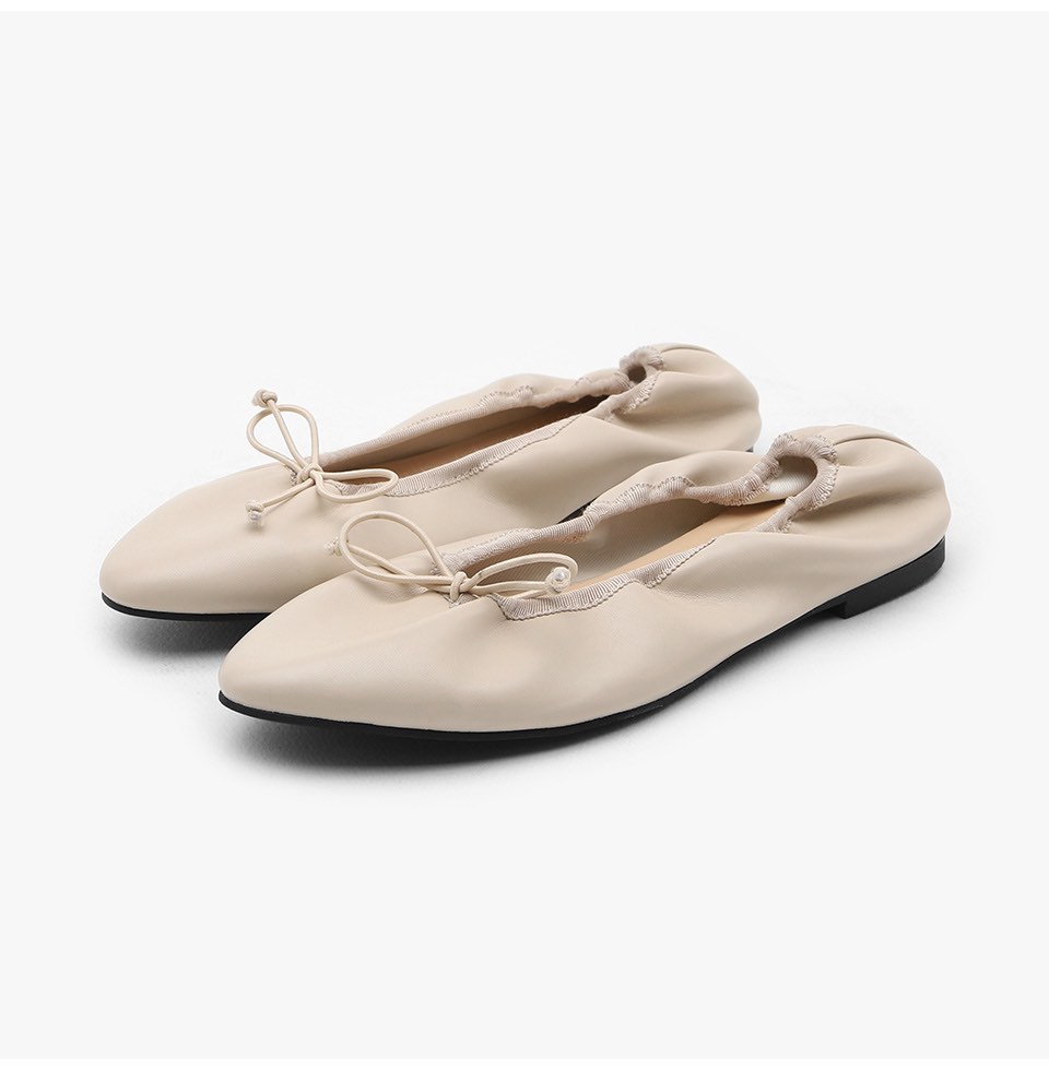 Sappun Flat Shoes Beige, Fesyen Wanita, Sepatu di Carousell