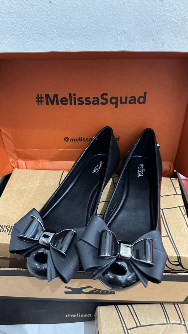 SEPATU FLAT SHOES MELISSA PITA BOW ORIGINAL, Fesyen Wanita, Sepatu di ...