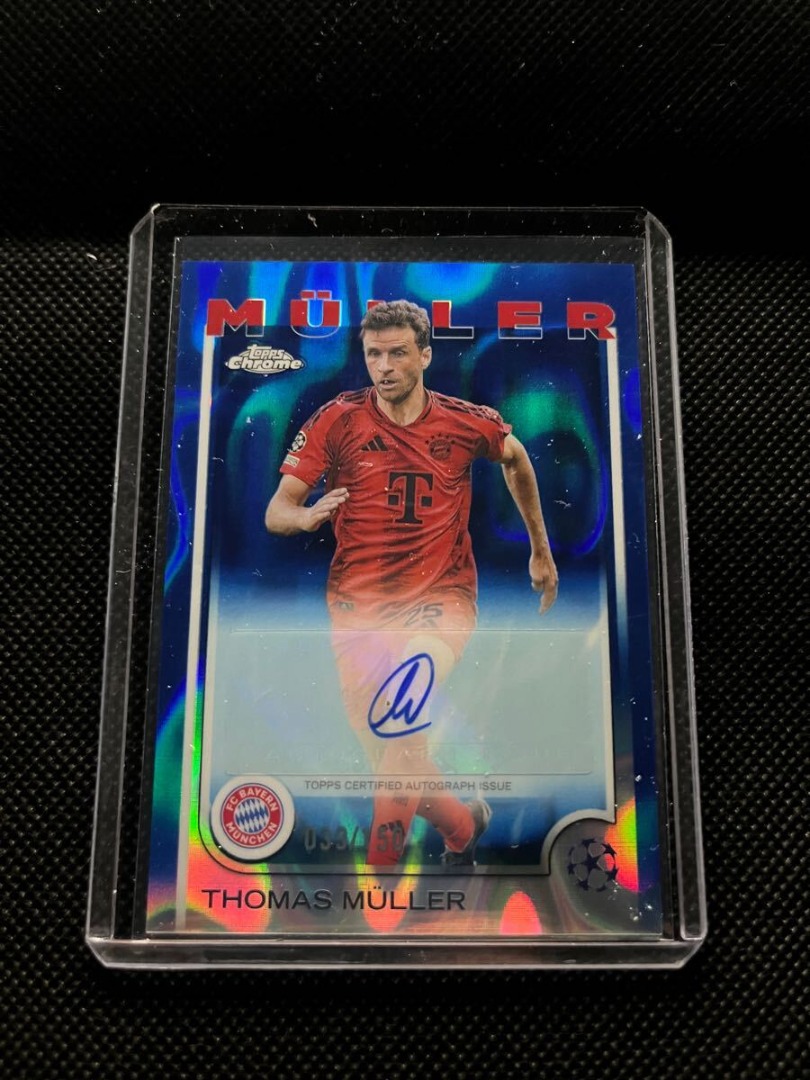 Topps Chrome UEFA Club Competitions 2024/25 Thomas Muller autographed ...