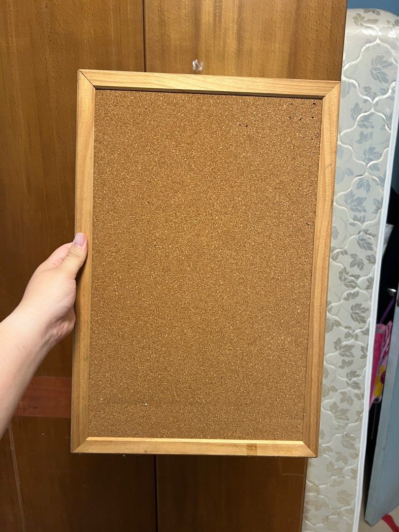 Wooden Frame Cork Board, Hobbies & Toys, Stationery & Craft, Craft ...