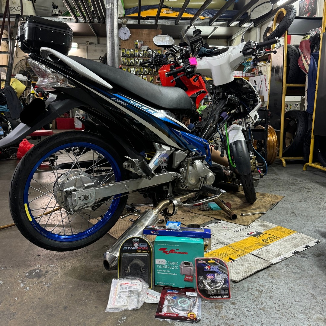 Yamaha sniper / Y15 / LC135 top overhaul / overhaul , Motorcycles ...