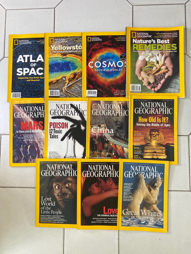 11 X ( bundle of 11) National Geographic Magazine Collection - Assorted Issues, Hobbies & Toys ...