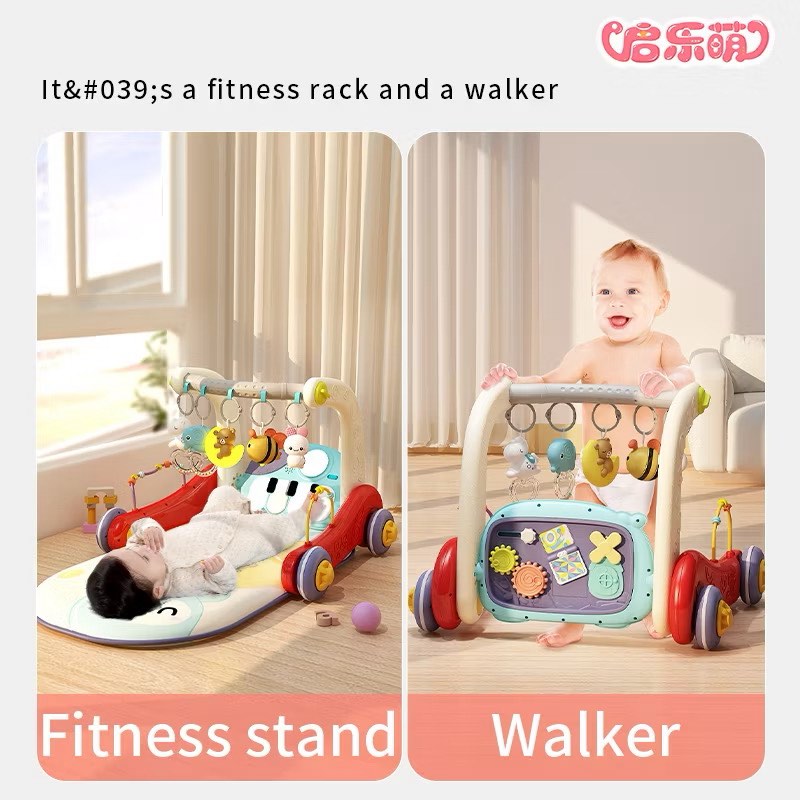 2-in-1 Baby Walker Fitness Rack, Babies & Kids, Infant Playtime on ...