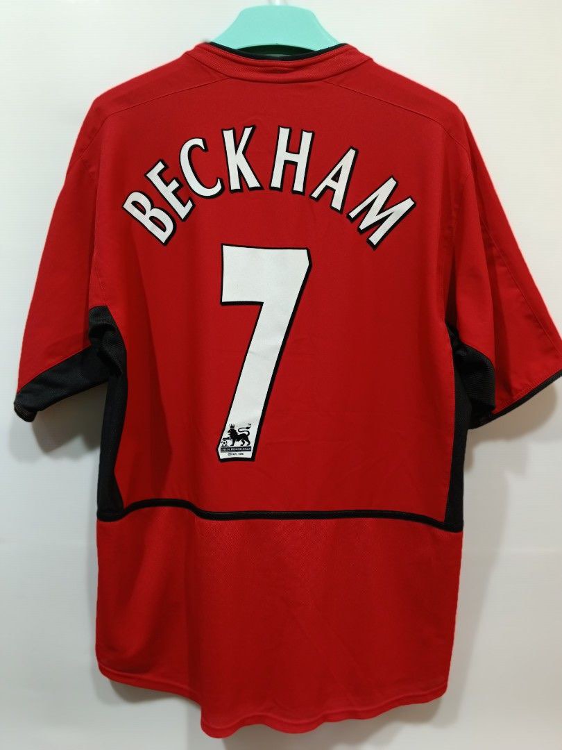 #7 DB7 David Beckham Manchester United FC 2002-04 Home soccer/football ...