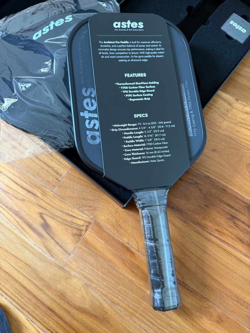 Astes artchitect pro pickleball paddle, 運動產品, 運動與體育, 運動與體育 - 球拍和球類運動 ...