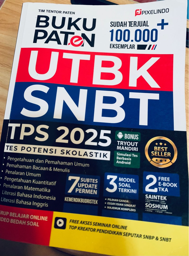 buku utbk snbt lengkap msi neww bgt, Buku & Alat Tulis, Buku di Carousell